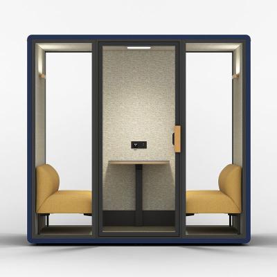China Noise Reduction Sound Proof Office Cabin Workspace Booth Acoustic Systems ODM for sale