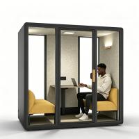 China Modular Soundproof Office Pod 1000mm Custom Privacy Booth for Workspace for sale