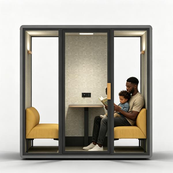 Quality Portable Prefab Soundproof Room Open Office Privacy Pod Odorless for sale