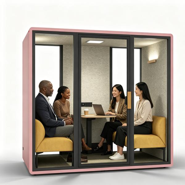 Quality Quiet Prefab Soundproof Room Office Modular Acoustic Booth for sale