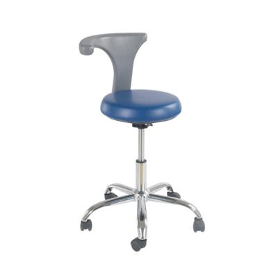 China Ergonomic Dentist Stool Portable Metal Leg Chair LK-A42 with Wheels for Sale for sale