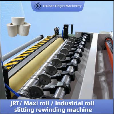 China JRT Industrial Roll Rewinding Line with On Line Slitters  for Soft and Absorbent Tissue Products for sale