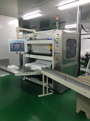 China Touch Screen Facial Hand Towel Machine , Connect Log Saw And Single Packing Machine for sale