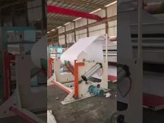 Z/N-Falz-Handtuchmaschine mit Klebstoffkaschierung, Küchenrollenaufwickler