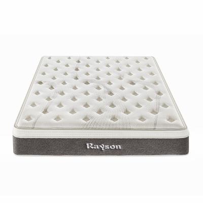 China Euro Top Latex Foam 7 Zones Rolled Pocket Spring Mattress King Size for sale