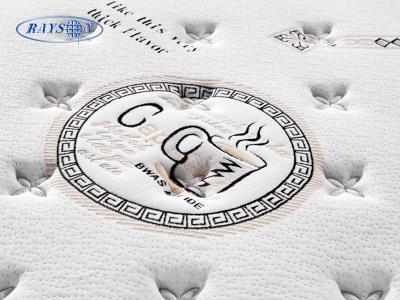 China 12 mittlerer fester Latex-Euro-in der Spitzentaschen-Frühlings-Matratze mit Gedächtnis-Schaum-Deckel zu verkaufen