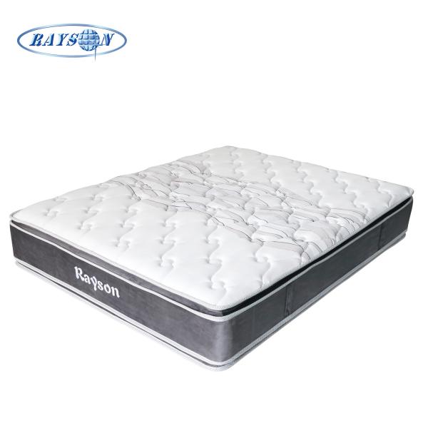 Gebreide Stoffenoem Ononderbroken Dubbele het Hoofdkussenbovenkant van de de Lentematras 12.6inch