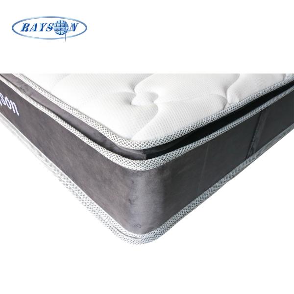 Gebreide Stoffenoem Ononderbroken Dubbele het Hoofdkussenbovenkant van de de Lentematras 12.6inch