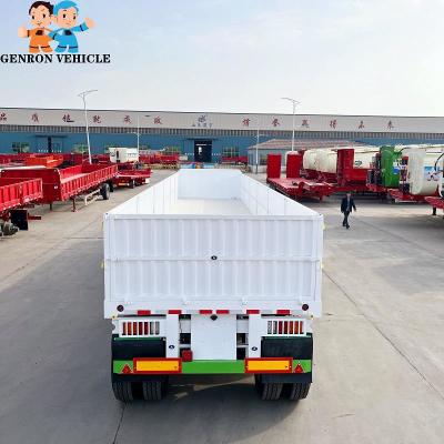 Cina 40-60 tonnellate resistenti della parete laterale di rimorchio dei semi per lo Zambia in vendita