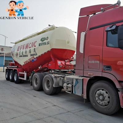 China 3 Axles 16T Air Suspection Dry Bulk Tanker Trailer for sale transport Mineral powder for sale