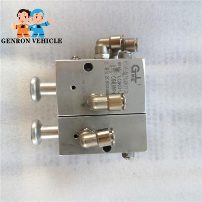 China Fuel Tank Truck Aluminum Pneumatic Control Block Push Button for sale
