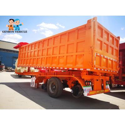 Cina I 3 assi resistenti scaricano il capovolgimento del rimorchio del camion con il tipo meccanico dell'America della sospensione in vendita