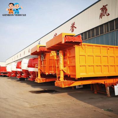 Cina I 3 assi resistenti scaricano il capovolgimento del rimorchio del camion con il tipo meccanico dell'America della sospensione in vendita