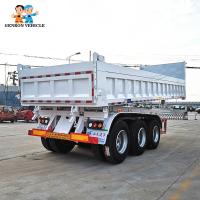 China ISO Standard Self Dumping 40ft Drawbar Dump Semi Trailers for sale