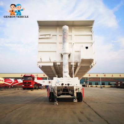 Cina marca di Genron degli assi di 50T 60T 3 con lo scarico meccanico della sospensione che fornisce di punta il rimorchio dei semi del carico del camion in vendita