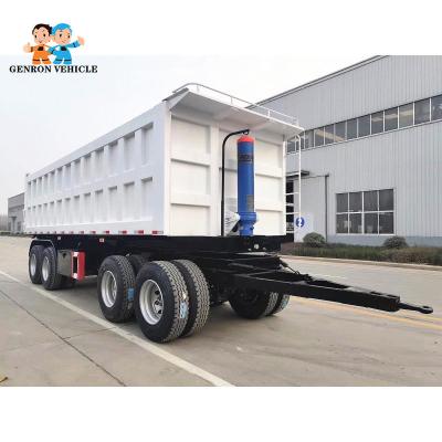 Cina 2 il rimorchio del camion dei semi dello scarico degli assi 50T per le sabbie della consegna esporta verso il Kazakistan, l'Uzbekistan, Malesia, ecc. in vendita