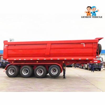 Cina 4 assi resistenti con la marca posteriore di Tipper Semi Truck Trailer Genron della sospensione dell'aria nel mercato africano in vendita