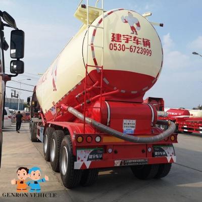 中国 3車軸貨物フライアッシュ68m3の乾燥したバルク タンカーのトレーラー 販売のため