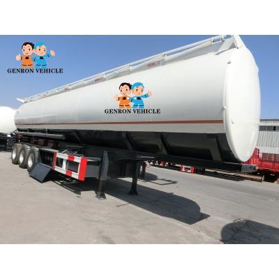 Китай Я испускаю лучи трейлер топливозаправщика 45m3 Triaxles дизельный жидкостный с прогулкой кота продается