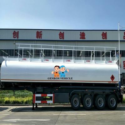 China Large Capacity Gasoline Lorry 4 Inch Valve CCC 50T Liquid Tanker Trailer for sale