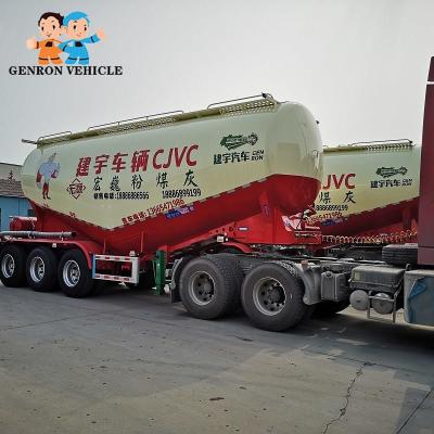 中国 空気懸濁液FUWAの車軸バルク セメントの粉を運ぶのに使用される乾燥したバルク タンカーのトレーラー 販売のため