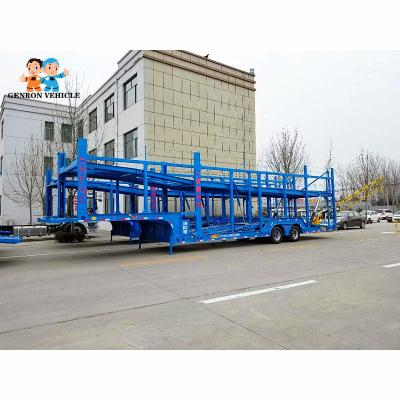 Cina Rimorchio scheletrico idraulico elettrico del trasportatore dell'automobile dei semi della berlina di 6 automobili in vendita