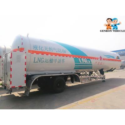Cina Assi criogenici normali liquidi del rimorchio tre dei semi del serbatoio di combustibile del gas LNG in vendita