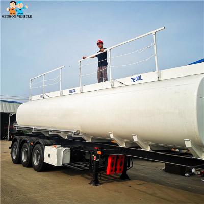 China van de het Staaldiesel van 12.00R22.5 42000 45000 50000 Liter van de de Tankerolie de Semi Aanhangwagen Te koop