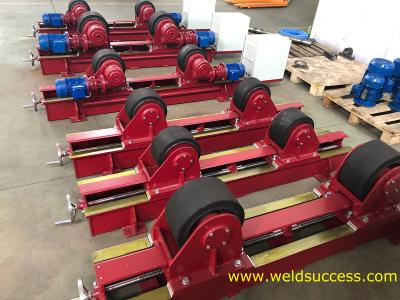 China 40T pijp conventionele lasrotator met boutafstelling met PU Te koop