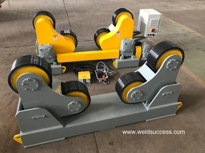 China 80T Self Aligning Welding Pipe Rollers Motorized Travelling For Heavy Duty 5000mm for sale