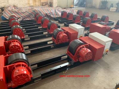 China 40T pijp conventionele lasrotator met boutafstelling met PU Te koop