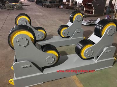 China 50 Tonnen selbstausrichtende Rohrschweißrotatorrollen mit Fußpedal zu verkaufen