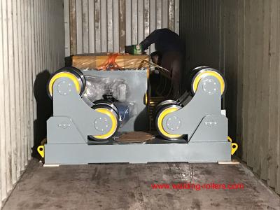 China 50 Tonnen selbstausrichtende Rohrschweißrotatorrollen mit Fußpedal zu verkaufen