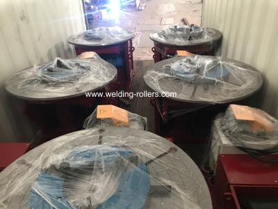 China 300kg Pipe Automatic Welding Positioner Turntable With Hand Control Box for sale