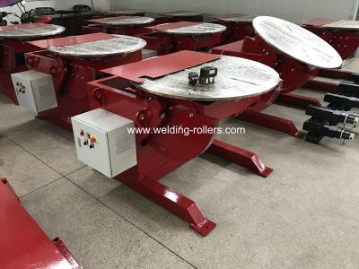 China 2000kg Automatic Pipe Welding Positioner Turntable With Hand Control Box And Foot Pedal for sale