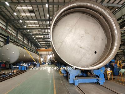 中国 200 トンの Selfing PU の車輪が付いている頑丈な溶接の管のローラーを整列させます 販売のため