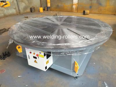 China Mesa giratoria de soldadura horizontal de 100 toneladas con caja de control manual giratoria con 3KW en venta