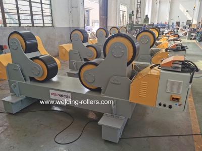 China 80-Tonnen-Tank, der selbstausrichtende Rohrschweißwalze 2*2,2 kW für Windturm dreht zu verkaufen