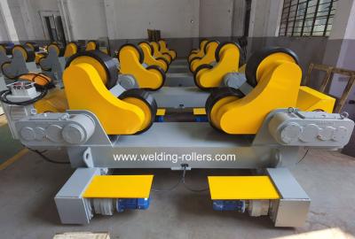 China Tanque de 80 toneladas girando rolo de solda de tubo auto-alinhante 2*2.2KW para torre eólica à venda