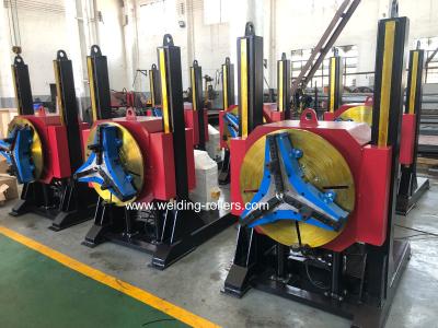 中国 3 つの顎チャックが付いている溶接ポジショナー 3000KG を回す油圧持ち上がる管 販売のため