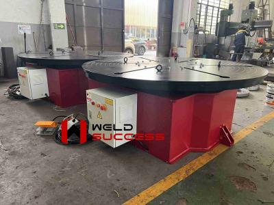 China Plato giratorio de soldadura de 10T con caja de control manual rotativa con velocidad de rotación rápida en venta