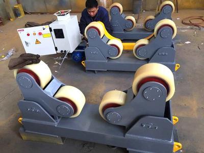 China Foot Padel Butt Welding Machine / Pipe Turning Rolls With PU Wheel 0.75KW for sale
