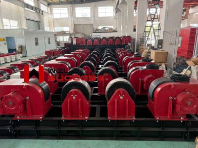 Cina CR-80 Tonnes Welding Tank Rollers Regolazione del bullone con ruote motrici in vendita