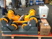 China 40 T Automatic Self Adjustment Pipe Welding Rollers With Wireless Hand Control Box for sale