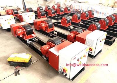 China 5 Ton Bolt Adjustment Tank Turning Rolls Stands With Pu Wheel for sale