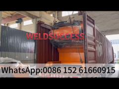 Horizontal 1T Welding Positioner Turntable Blue Rotary Weld Positioner