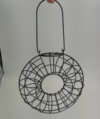 China Round circle iron wire with 10 fatball easy watch and easy clean hanging outside for sale