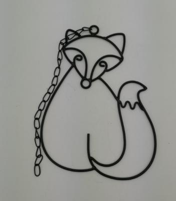 China 3mm Thickness Wild Bird Feeders Customized Color Adorable Sitting Fox Shape for sale