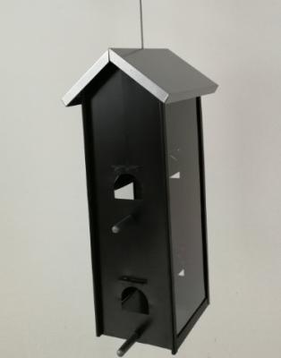 China Black and silver roof water proof two clear PC tube with 2 feeding port for sale