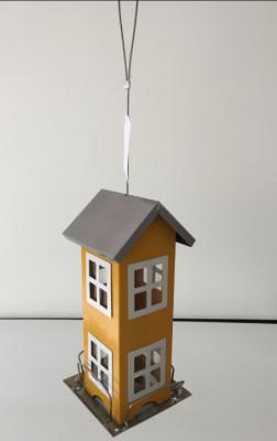 China Custom Color Decorative Bird Houses 12X12X26 Cm Size Powder Coated Finishing for sale
